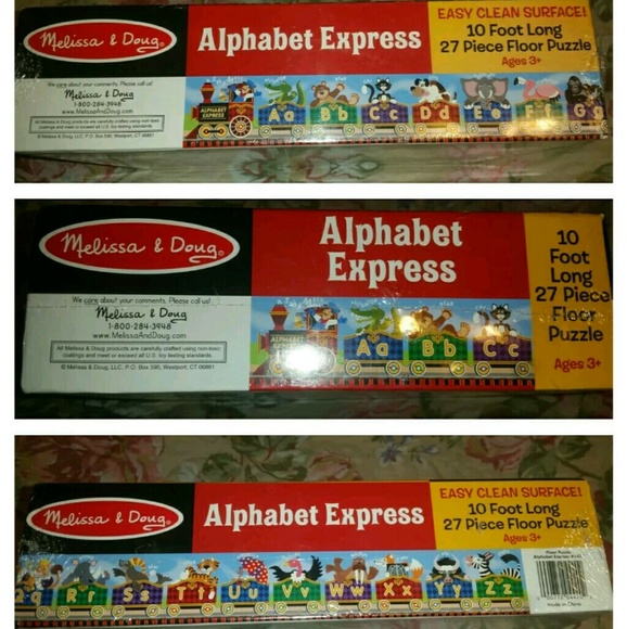 Melissa & Doug | Other | Melissa And Doug Alphabet Express Floor Puzzle ...